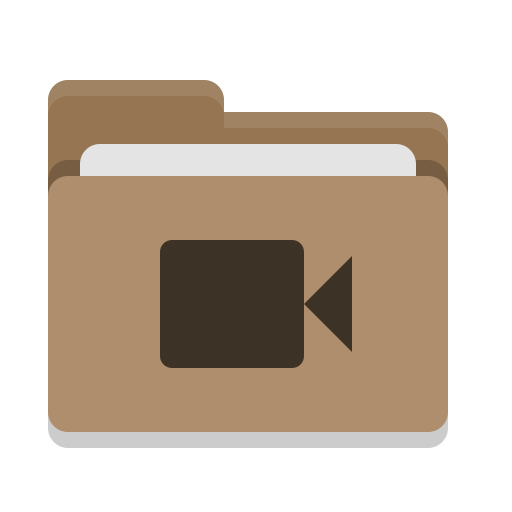 Folder brown videos - Files & Folders Icons Folder brown videos - Files & Folders Icons