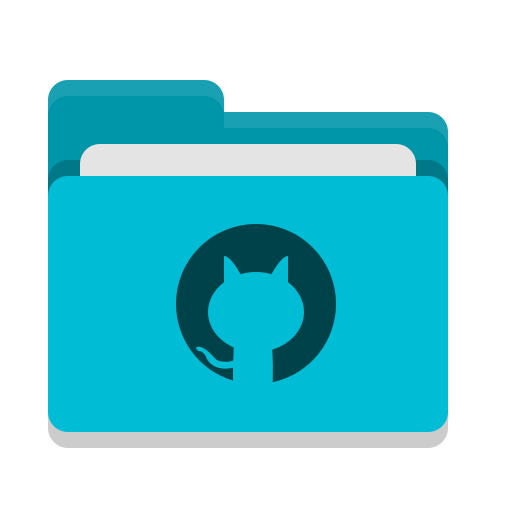 Folder cyan github - Files & Folders Icons Folder cyan github - Files & Folders Icons