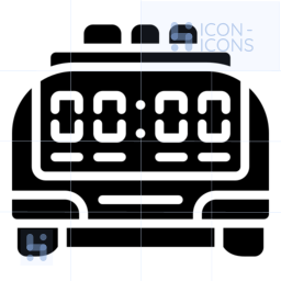Digital alarm clock Icon in PNG and SVG