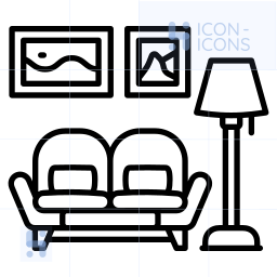 Icono Sala de estar en PNG y SVG