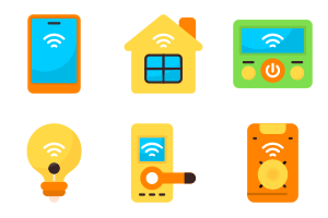 Internet of things Flat Duo Color Icons icons by Rahat Ali
